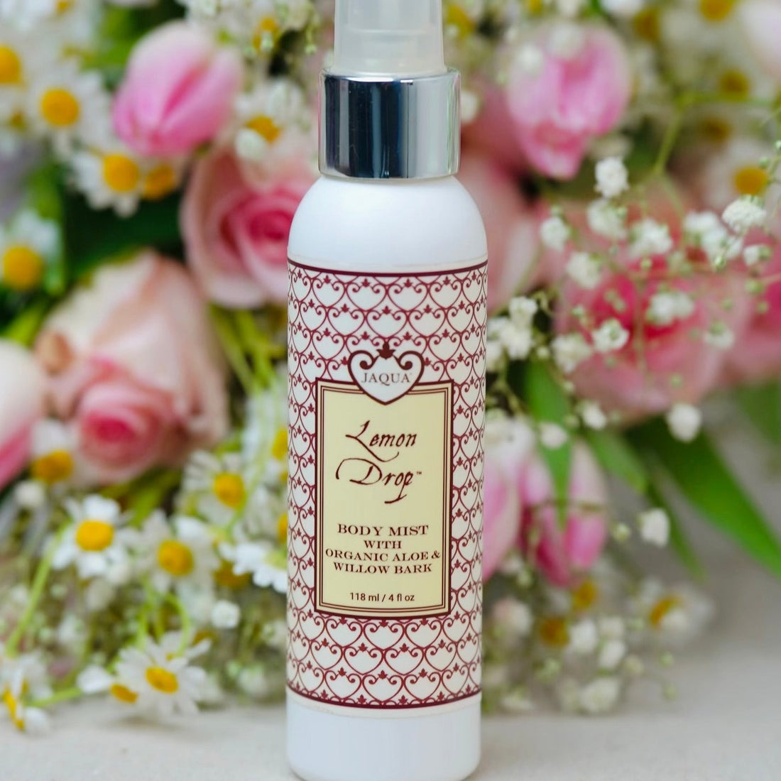 Lemon Drop Hydrating Body Mist with Organic Aloe & Willow Bark – Jaqua